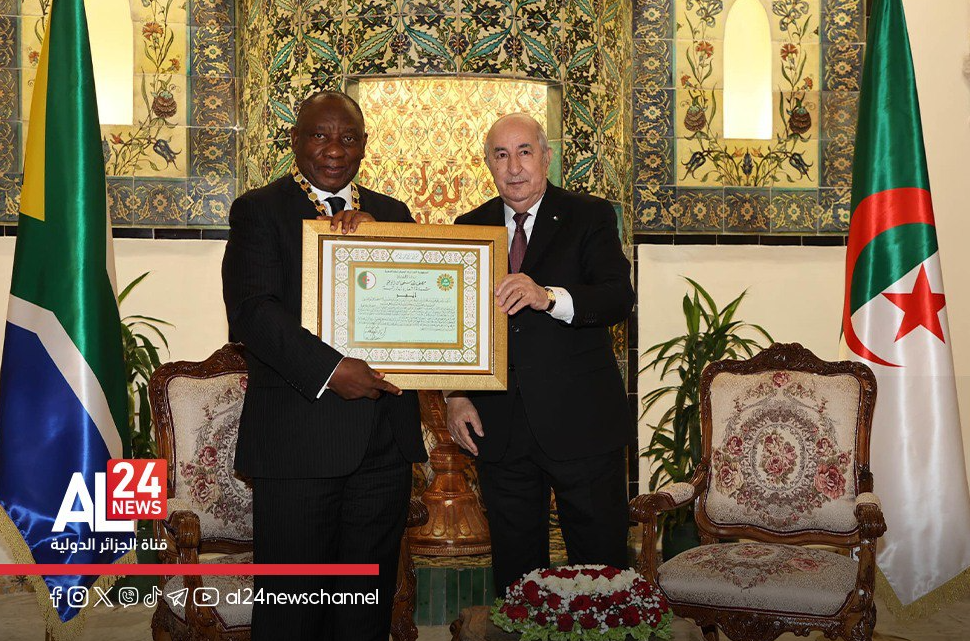 Algerian President confers the National Order of Merit “Athir” on South ...